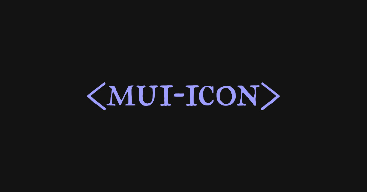 MUI-Icon Web Component by Mike Mai